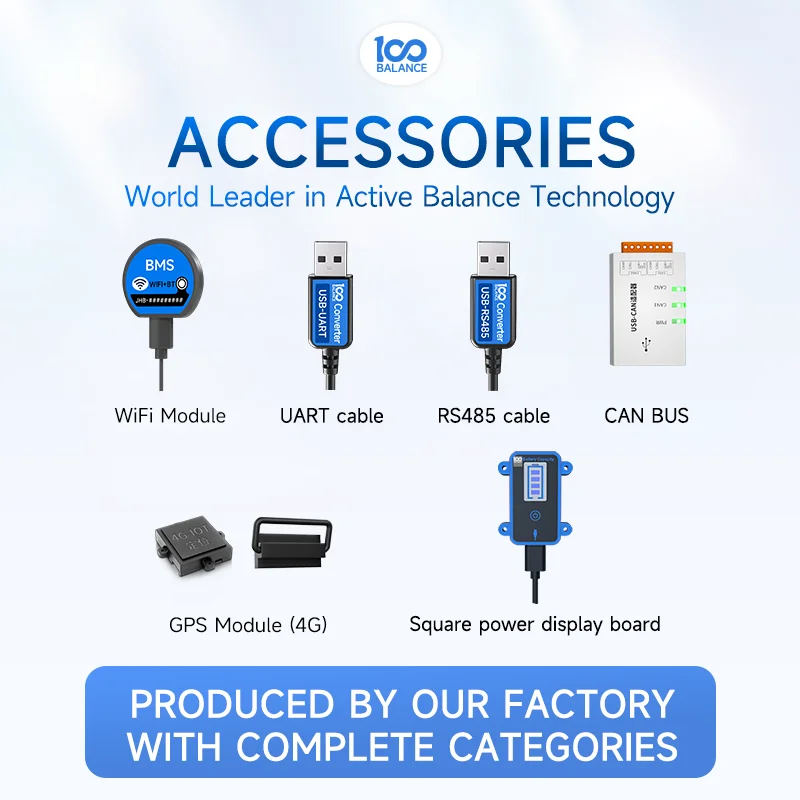 Smart BMS accessory bluetooth UART RS485 cable CANbus Power Board LCD ...