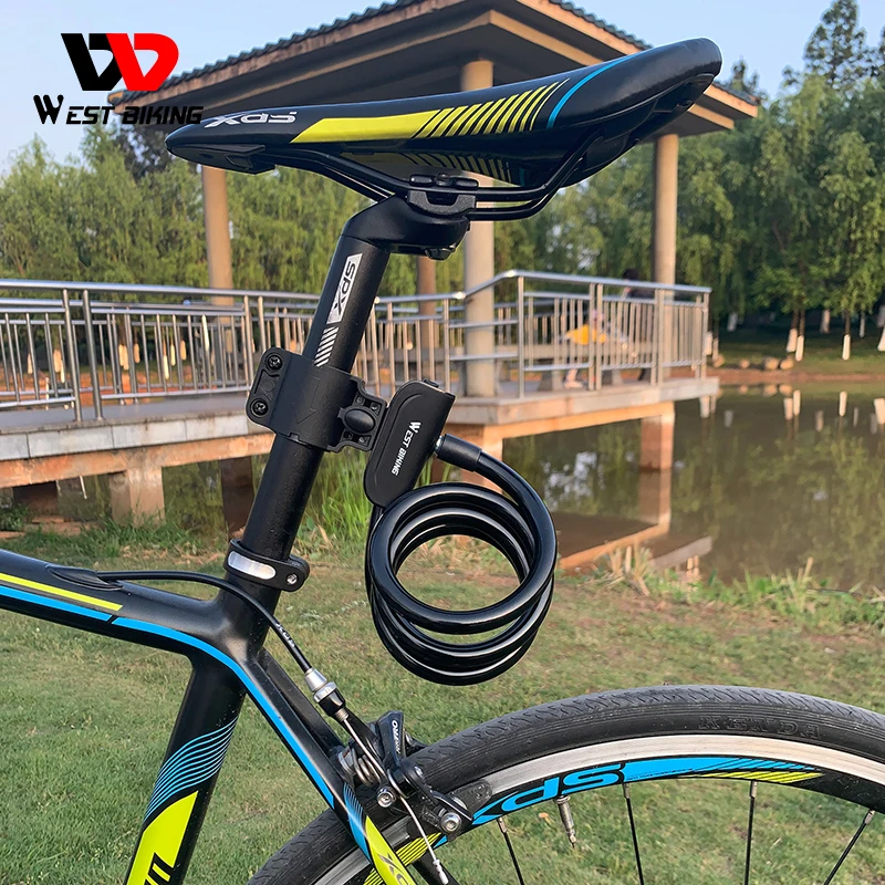 WEST-BIKING-Bicycle-Lock-Portable-Anti-theft-Zinc-Alloy-Multifunctional ...