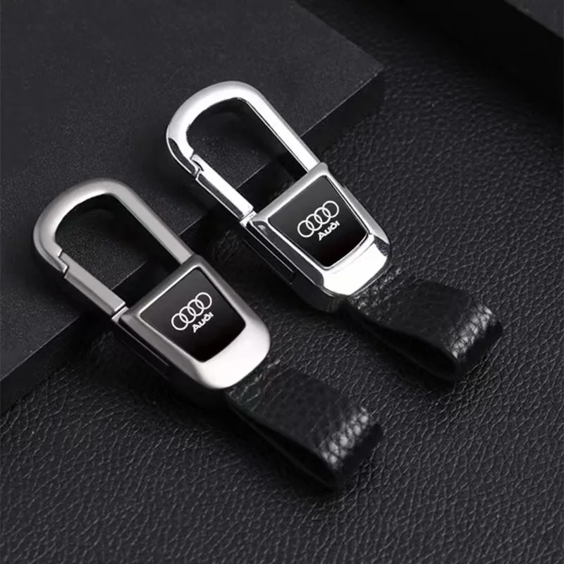 1PCS Zinc Alloy Key Ring Car Keychain Key Holder For Audi A3 A4 B5 B6 ...