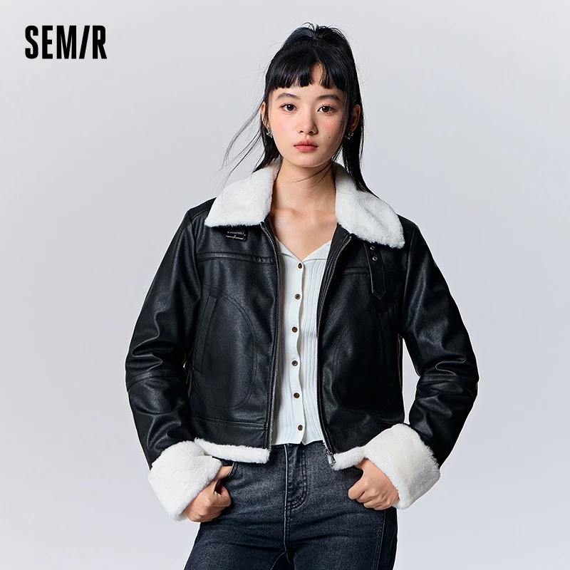 Semir-Jacket-Women-Short-Quilted-Lapel-2023-Winter-New-Trendy-Cool-PU ...