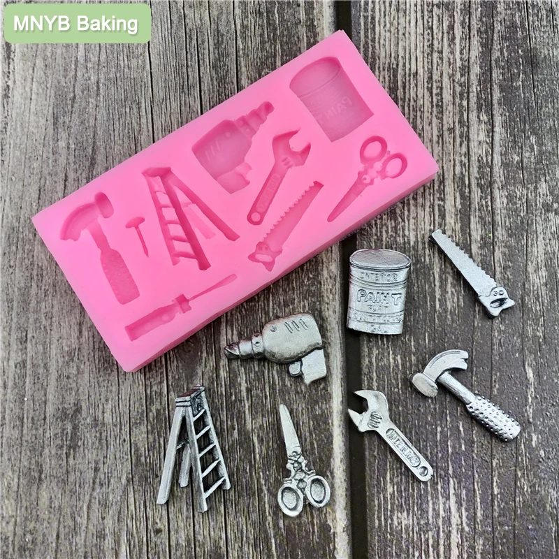 3D-Hardware-Spanner-Scissors-Saw-Ladder-Silicone-Fondant-Molds ...