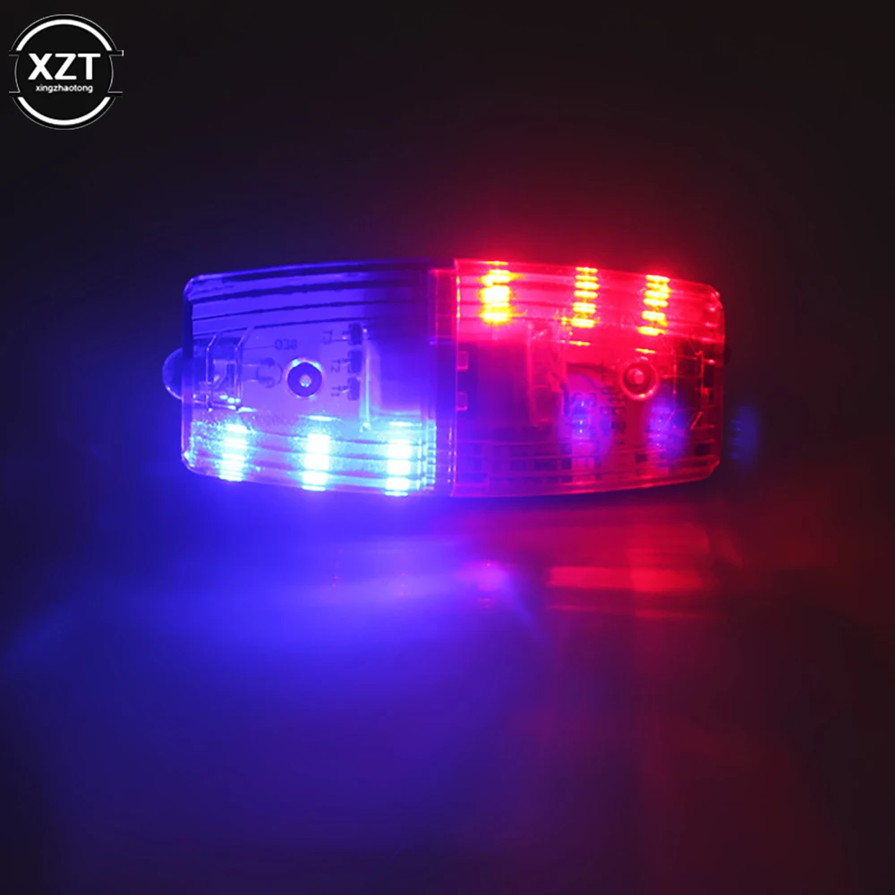 LED-Red-Blue-Caution-Emergency-Police-Light-Flashing-Shoulder-Lamp-USB ...