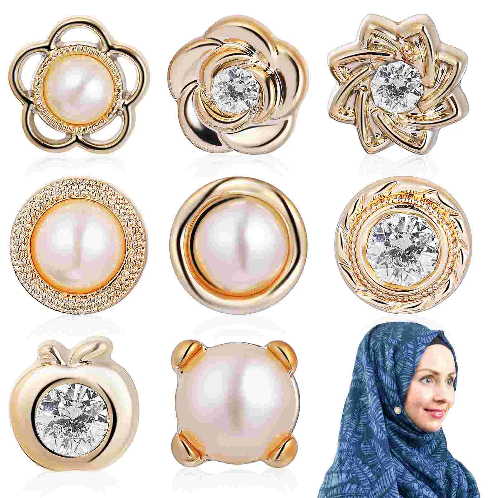 8-Pcs-Pin-Hijab-Magnets-Shirt-Button-Pins-Coat-Shawl-Magnetic-Safety ...