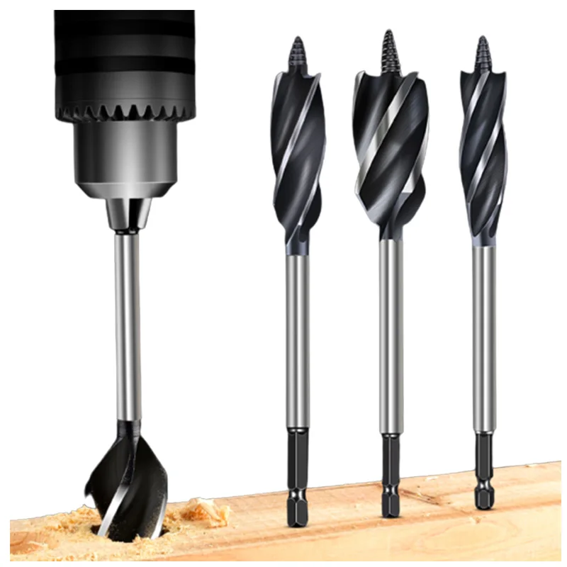 Broca helicoidal para cortar madera, vástago hexagonal de 10 35mm, 4 ...