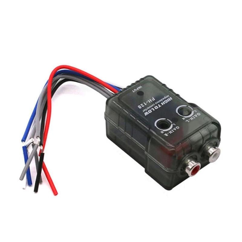 Upgraded-Car-Stereo-Audio-Speak-Signal-Hi-Low-Converter-for-Auto-Amp ...
