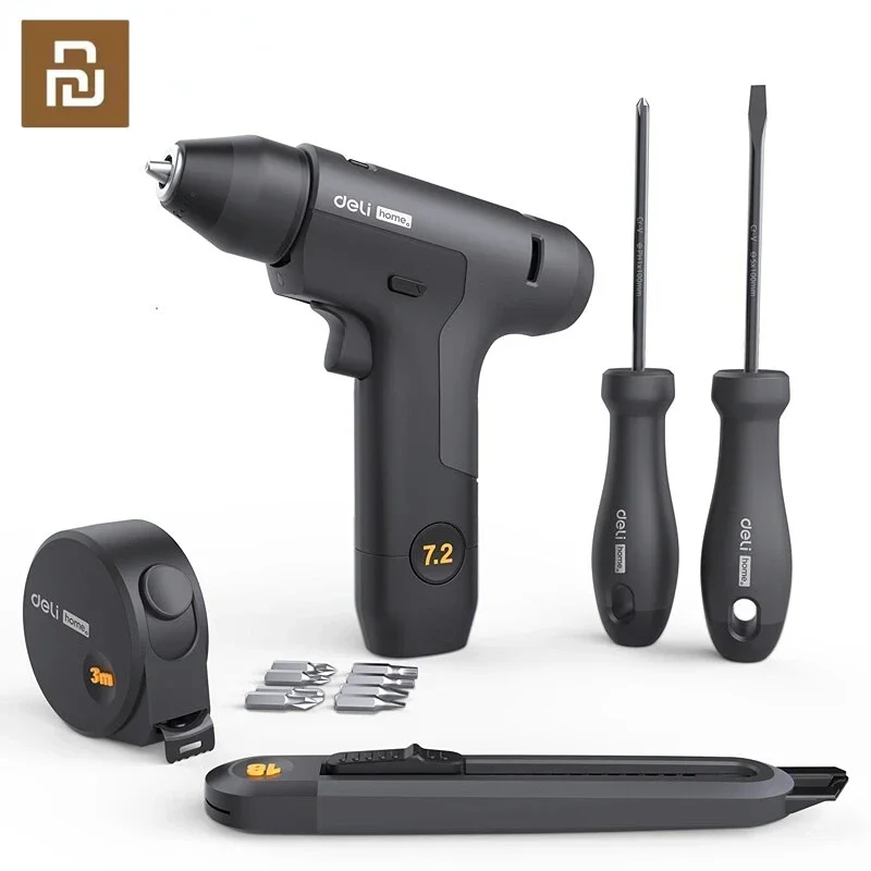 Xiaomi-Deli-7-2V-Cordless-Drill-Lithium-ion-Battery-Electric ...