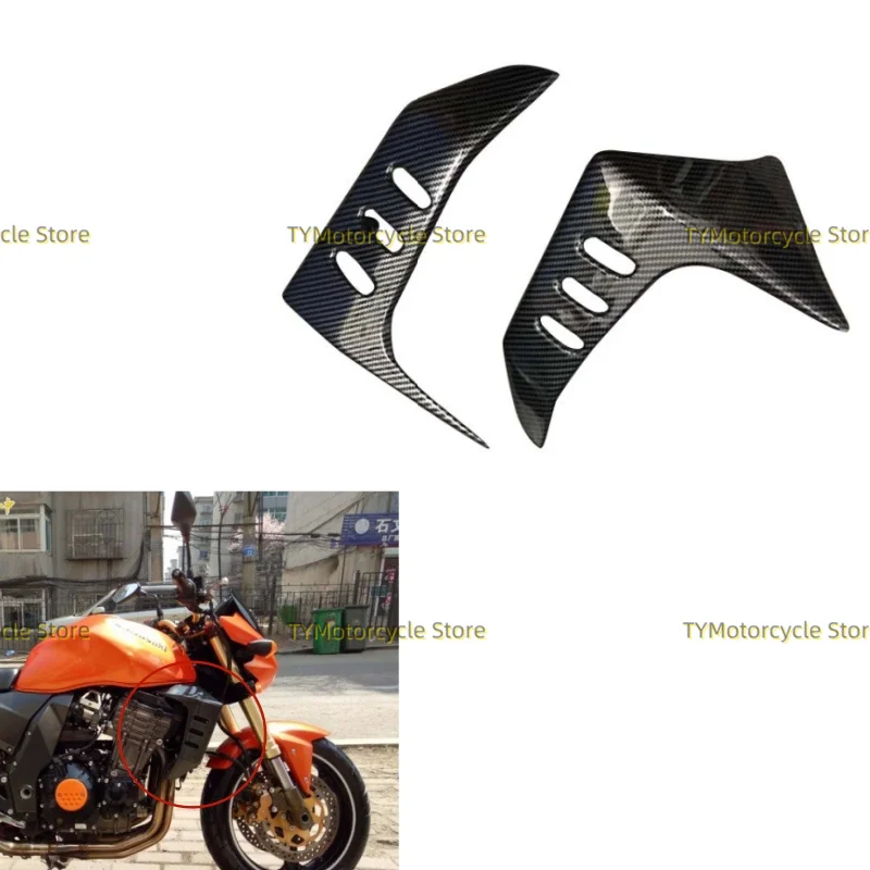 Carbon-fiber-coating-Radiator-Cover-Side-Panel-Fairing-Fit-For-Kawasaki ...