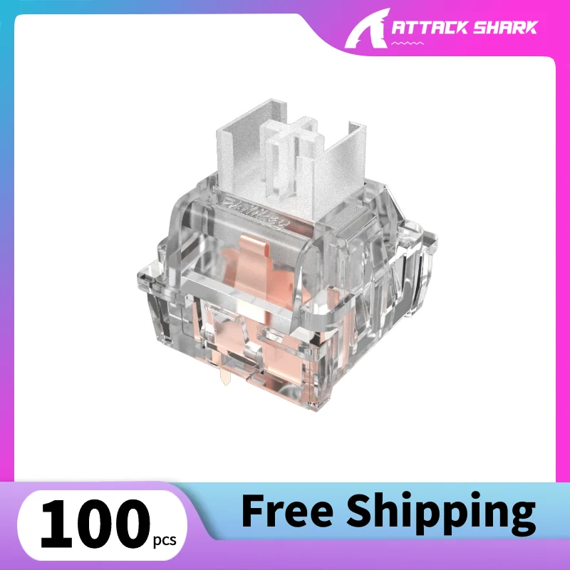100-Pcs-ATTACK-SHARK-DIY-42gf-Plug-and-Play-Mechanical-Keyboard-Shaft ...