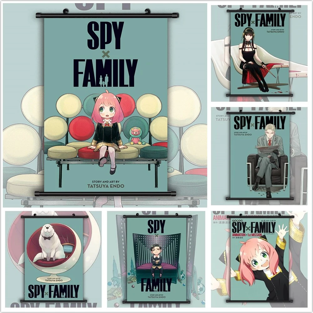 Spyxfamily Loid Yor Anya Forger Hd Print Banner Wall Poster Scroll ...
