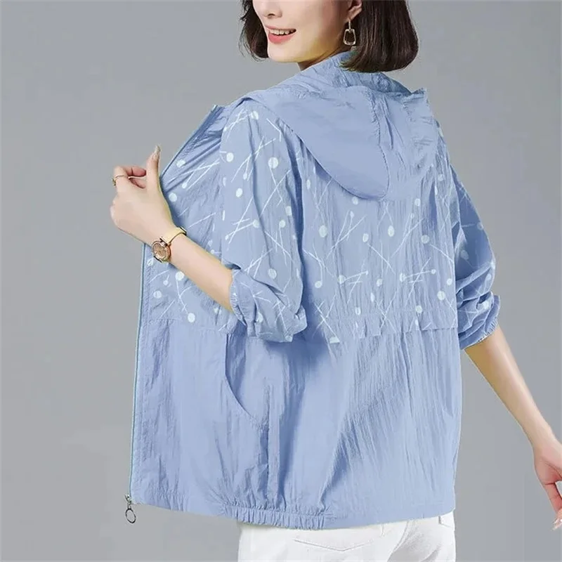2023-Summer-New-Thin-Base-Coat-Women-Sun-Protection-Clothing-Hooded ...
