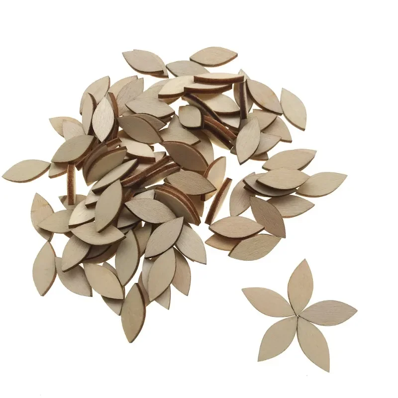 100pcs-Unfinished-Wood-Cutouts-Oval-Wood-Shapes-Pieces-Wood-Discs ...