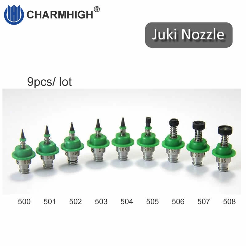 Free shipping 9pcs/set Standard JUKI Nozzle (500 501 502 503 504 505 ...