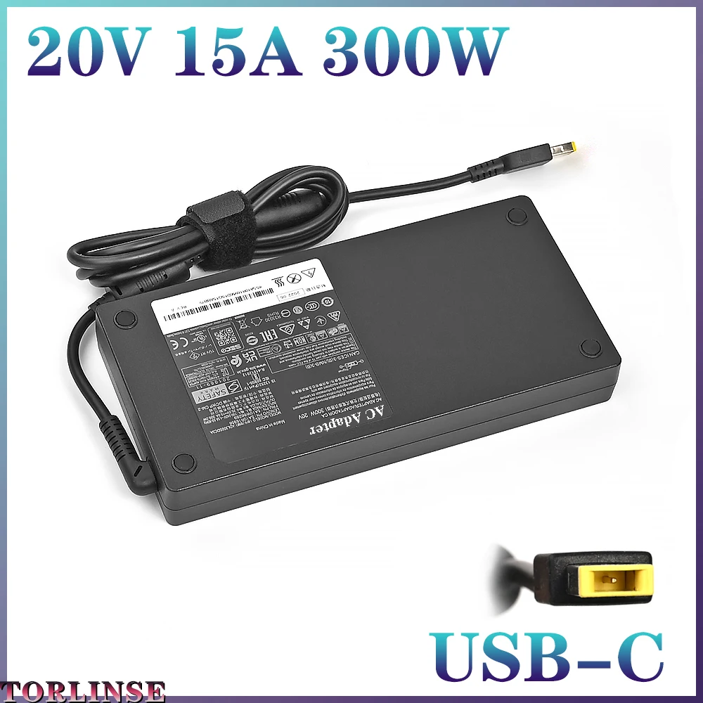 300W-ADL300SDC3A-20V-15A-AC-Adapter-For-Lenovo-ThinkPad-R9000P-9000K ...