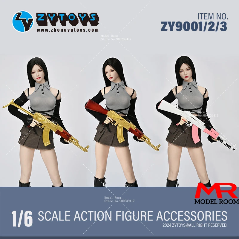 ZYTOYS-ZY9001-1-6-Scale-AK47-Plastic-Model-14-5cm-Soldier-Weapon-Scene ...