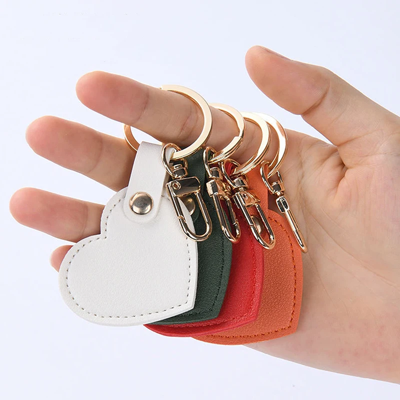 1PCS-Fashion-Leather-Heart-Shape-Keychain-Car-Key-Holder-Women-Leather ...