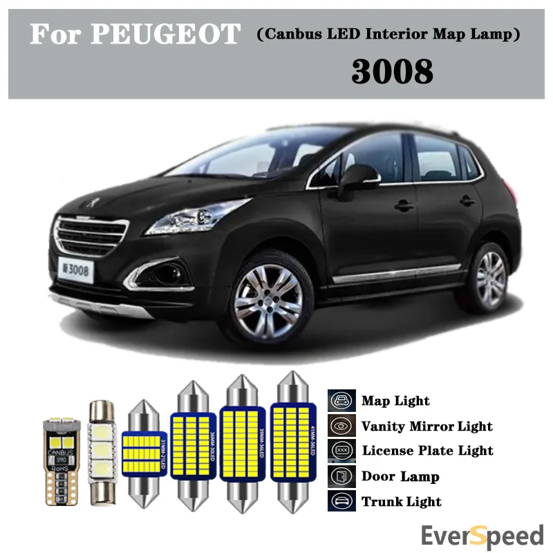 EverSpeed-Canbus-LED-Interior-Map-Lamp-For-PEUGEOT-3008-Accessories ...
