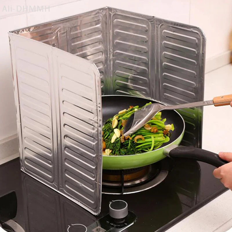 Kitchen Oil Baffle Aluminum Foil Cooktop Oil Baffle Creative Kitchen ...