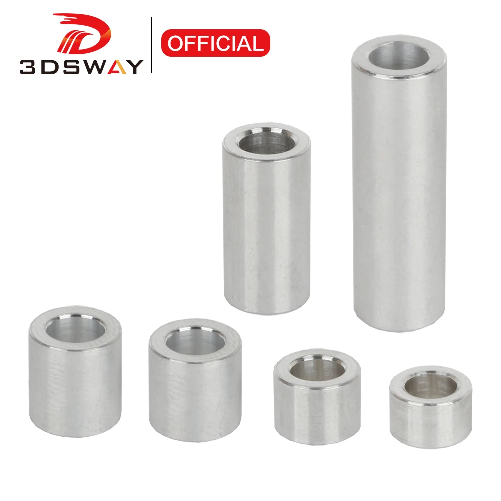 3DSWAY-3D-Printer-Parts-10pcs-Aluminium-Spacer-V-slot-Isolation-Column ...
