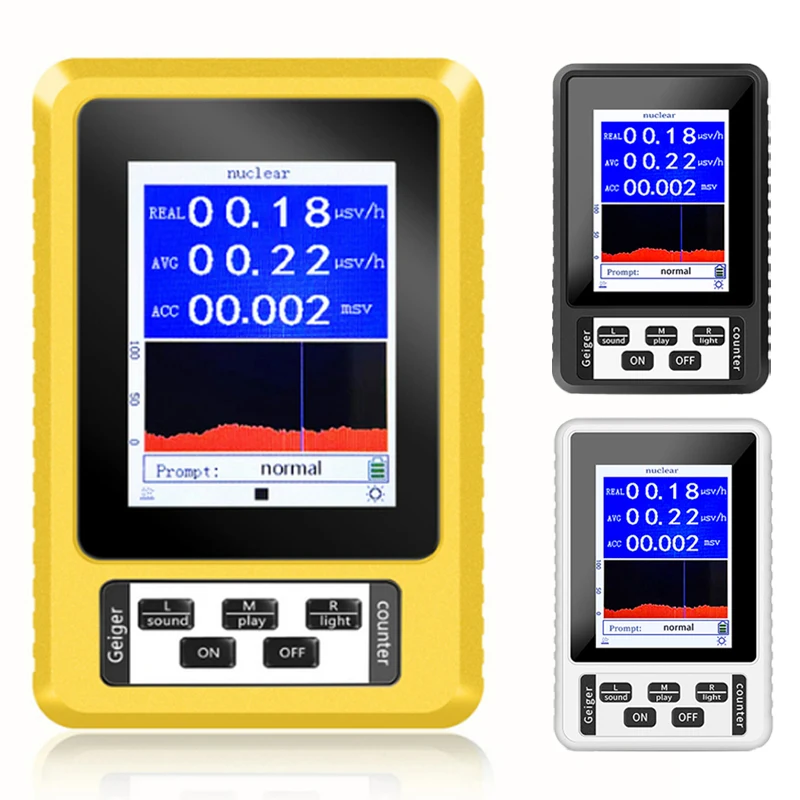 High Precision Geiger Counter Nuclear Radiation Dosimeter Handheld ...