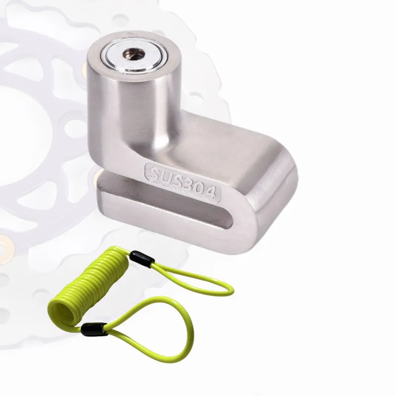 Motorcycle Bicycle Sturdy Wheel Disc Brake Lock Security Anti Thief ...