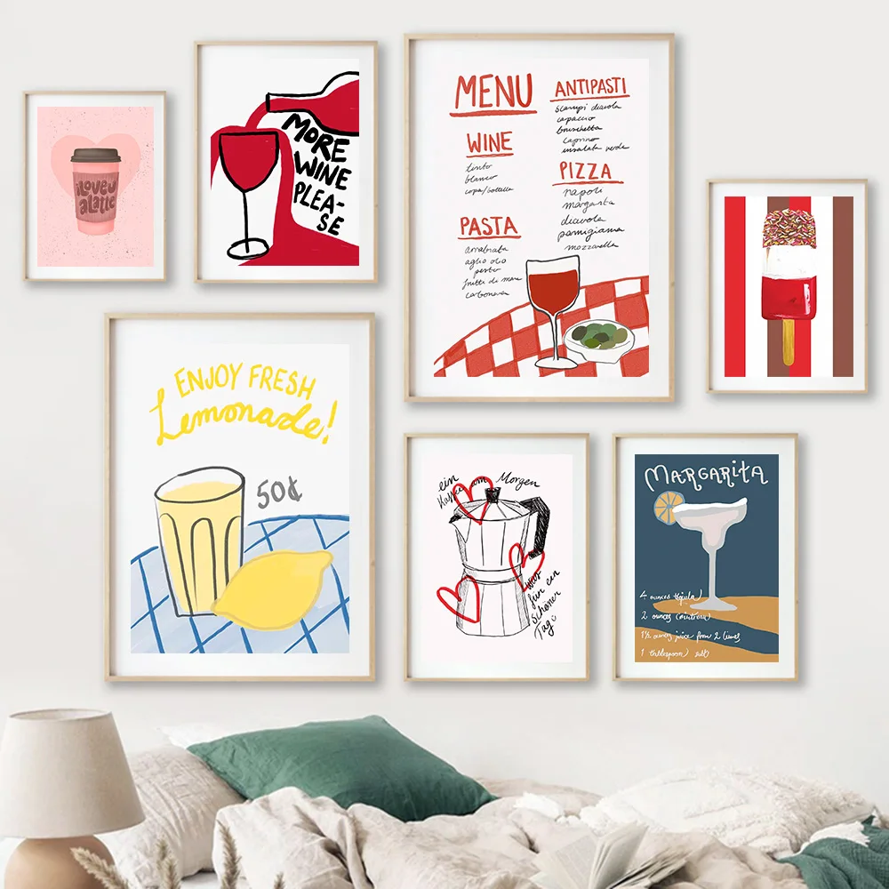 Italian-Menu-Fresh-Lemon-Foods-Posters-And-Prints-Wall-Art-Canvas-More ...