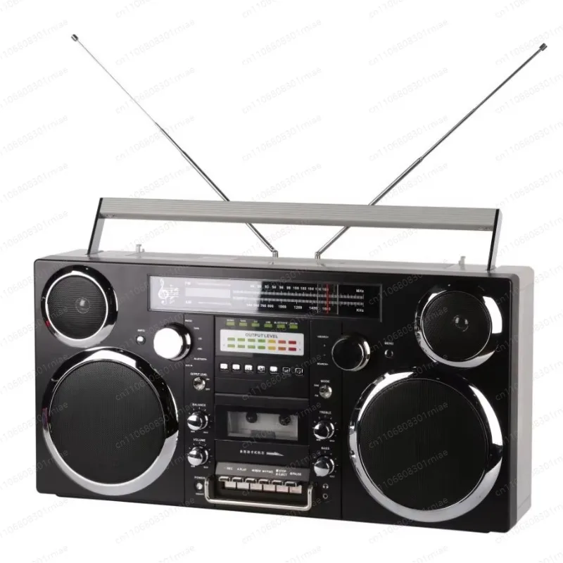 Brooklyn 1980s Style Portable Speaker - CD Player, Cassette Player, FM ...