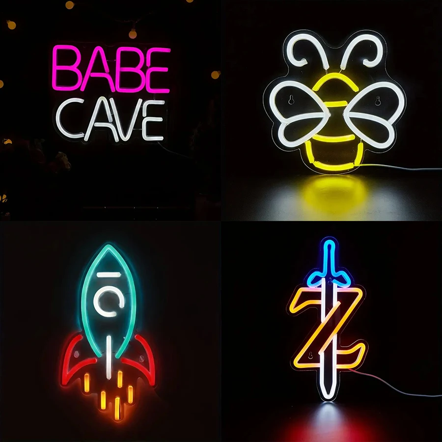 Babe Cave Neon Sign for Baby Room Wall Decor, LED Night Sign Light up ...