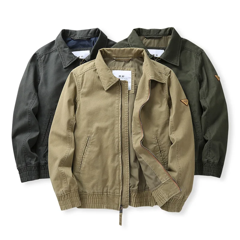 Retro-American-Jackets-for-Men-High-Quality-100-Cotton-Double-Layer ...