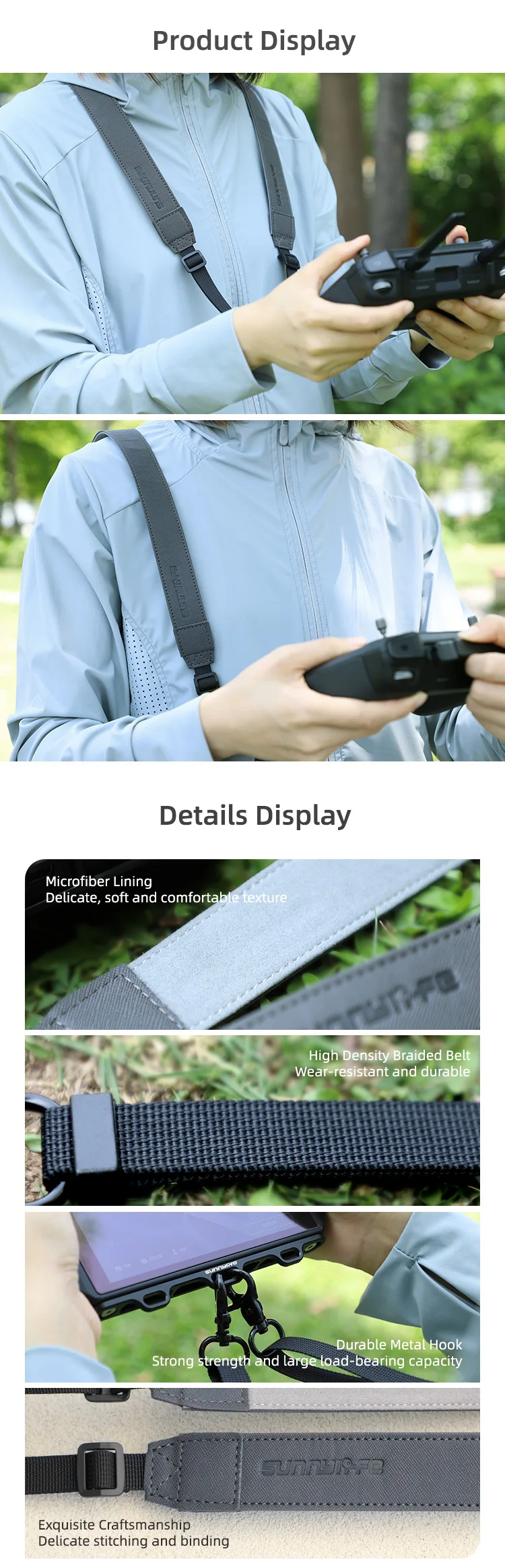 Sunnylife Remote Controller Hanger Disassembly-free Bracket with Strap ...