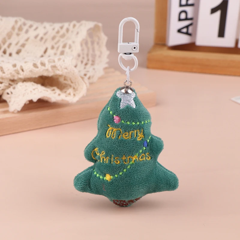 Cartoon-Squeak-Plush-Keychain-Christmas-Tree-Toy-Anime-Kawaii-Animal ...