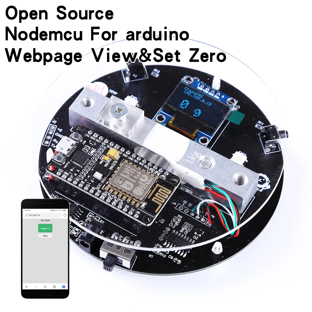 Open-Source-Electronic-Scale-Diy-Kit-For-arduino-Nodemcu-ESP8266-HX711-AD-Module-Weight-Sensor ...