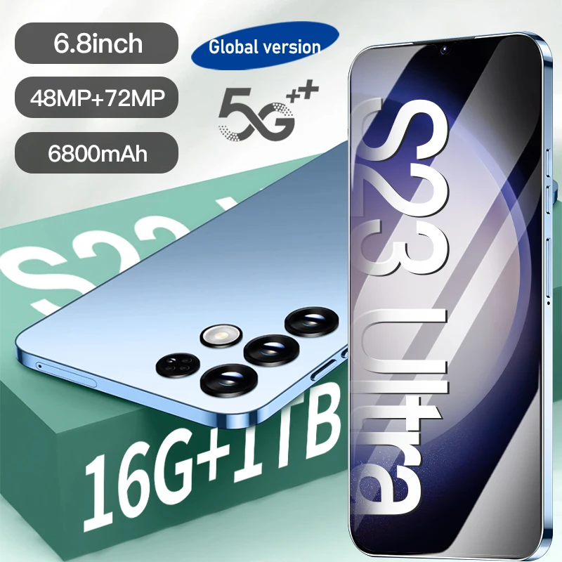 携帯電話,スマートフォン,16,1,6800,48MP,72MP,5g,ロック解除,スマートフォン,テラバイトmah,新品
