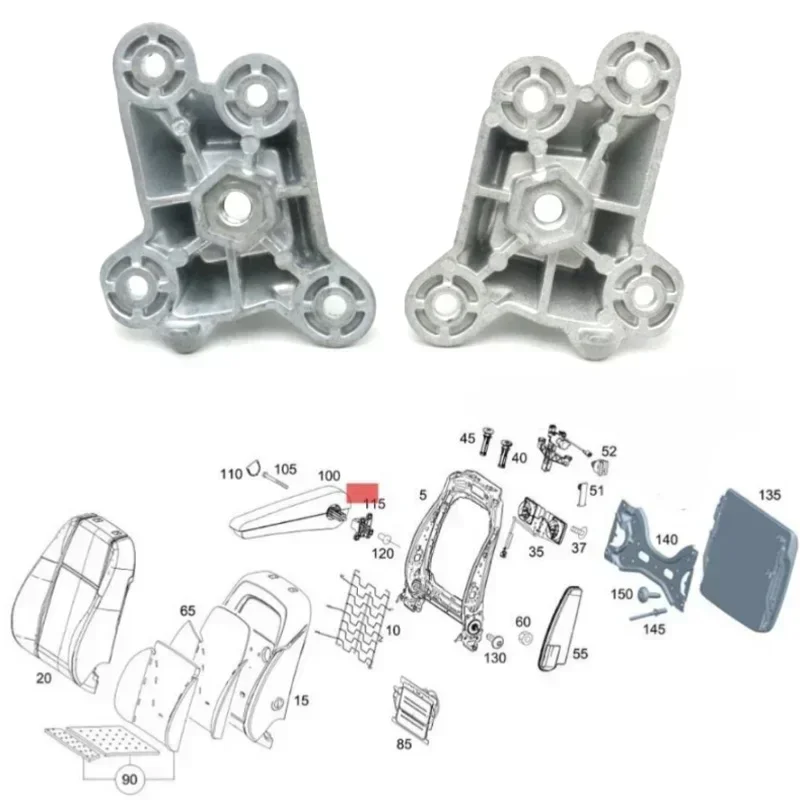 For Mercedes-Benz V-Class W447 Vito V250 V260 2014-2021 Metris 2016 ...