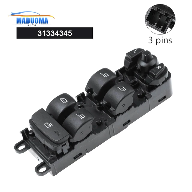 New 31334345 31264916 31334346 Window Switch Master Window Control ...