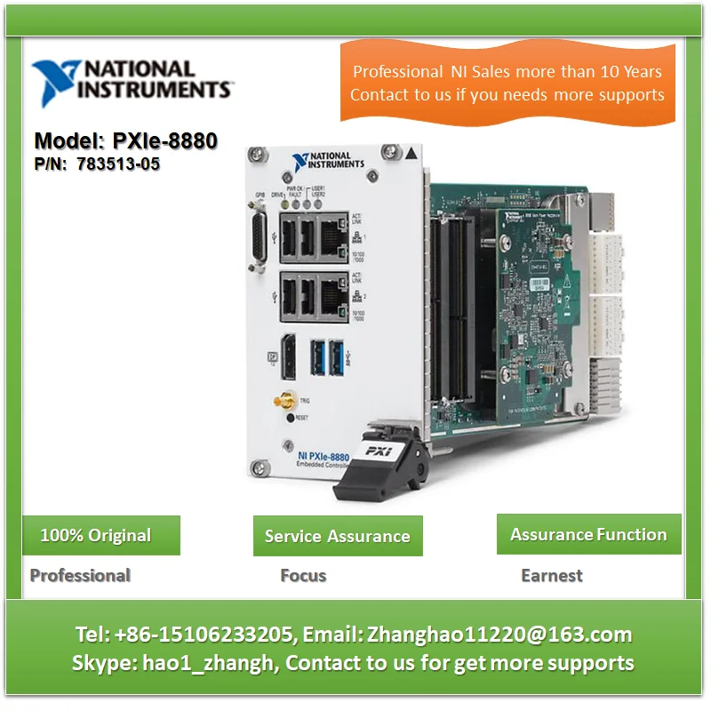 Ni PXIe-8880 783513-0518 pxie, 2.3 ghz octa-core pxi controlador-PXie ...