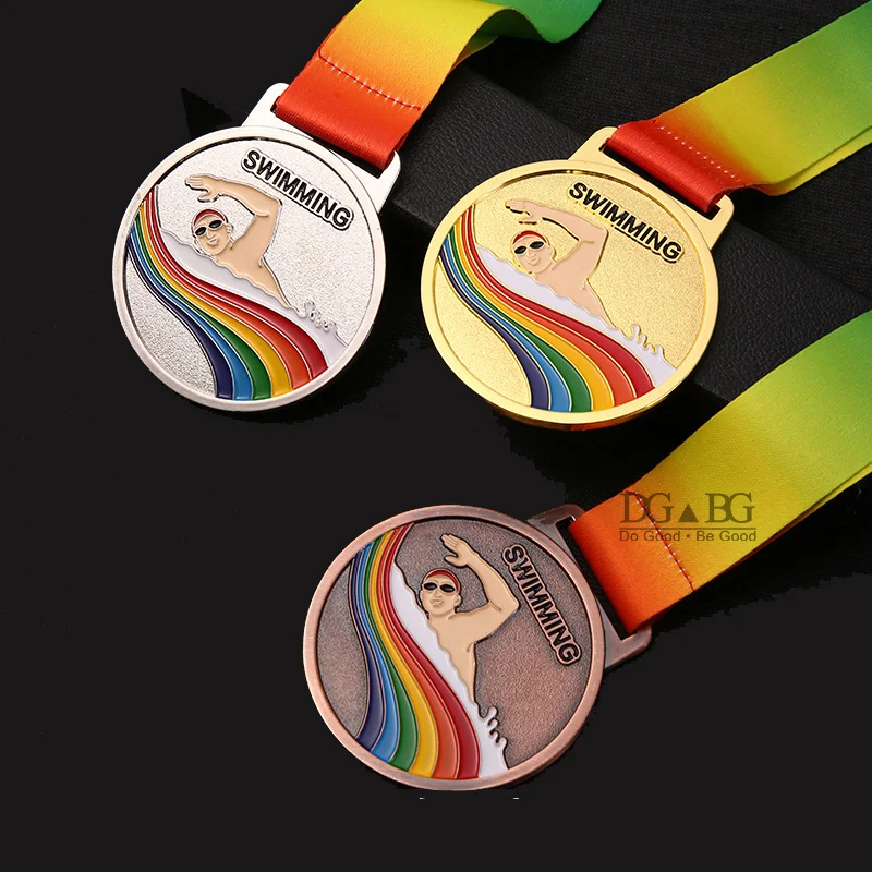 Swimming-Award-Medals-with-Neck-Ribbon-Custom-Design-Your-Own-Winner ...