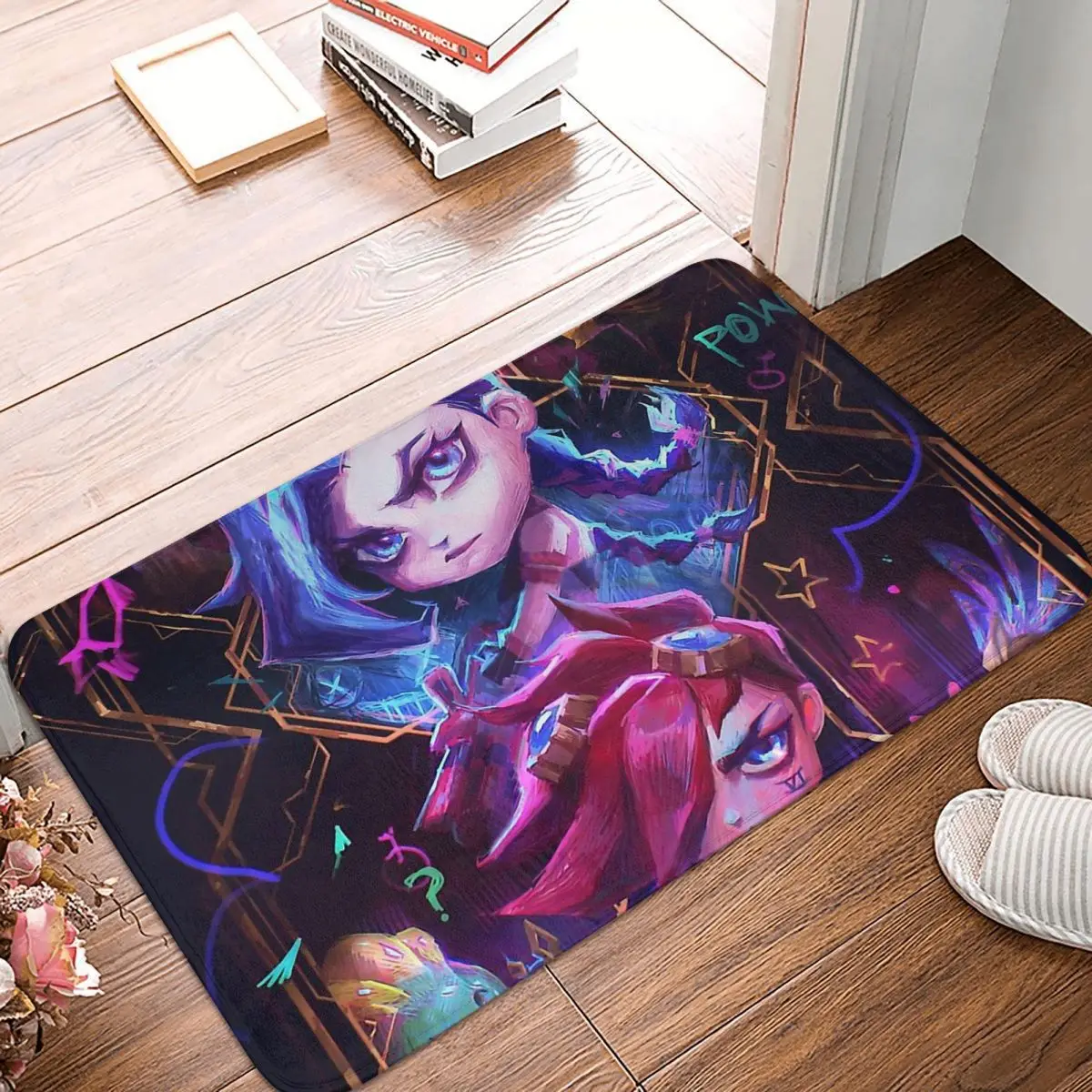 Arcane-League-of-Legends-Anime-Bedroom-Mat-Cute-Cool-Jinx-Doormat ...