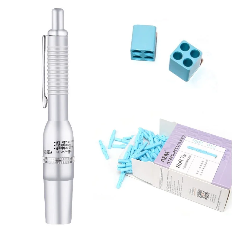 Blood collection pen Bloodletting pen Lancet pen Metal three-needle pen ...