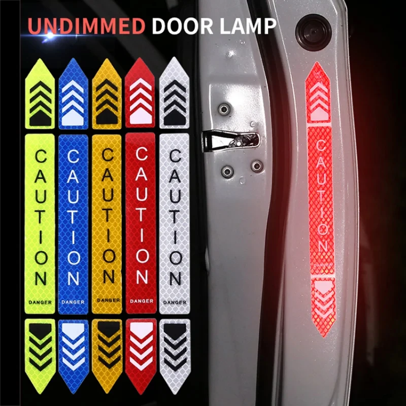 4pcs-New-Car-Safety-Warning-Reflective-Stickers-High-Brightness ...