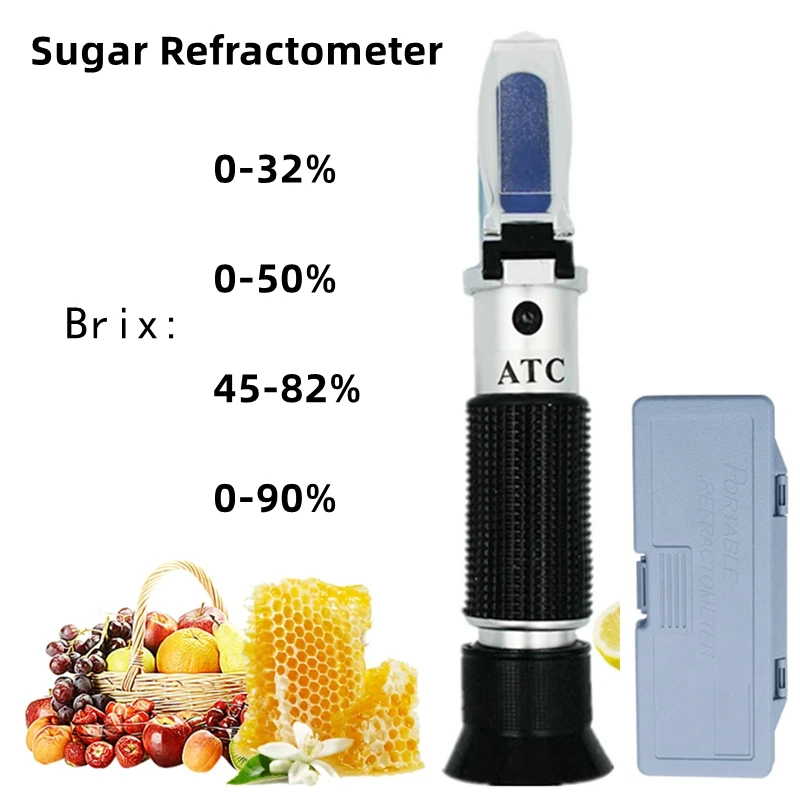 Handheld-Brix-Refractometer-Sugar-Concentration-Meter-0-32-0-50-0-90 ...