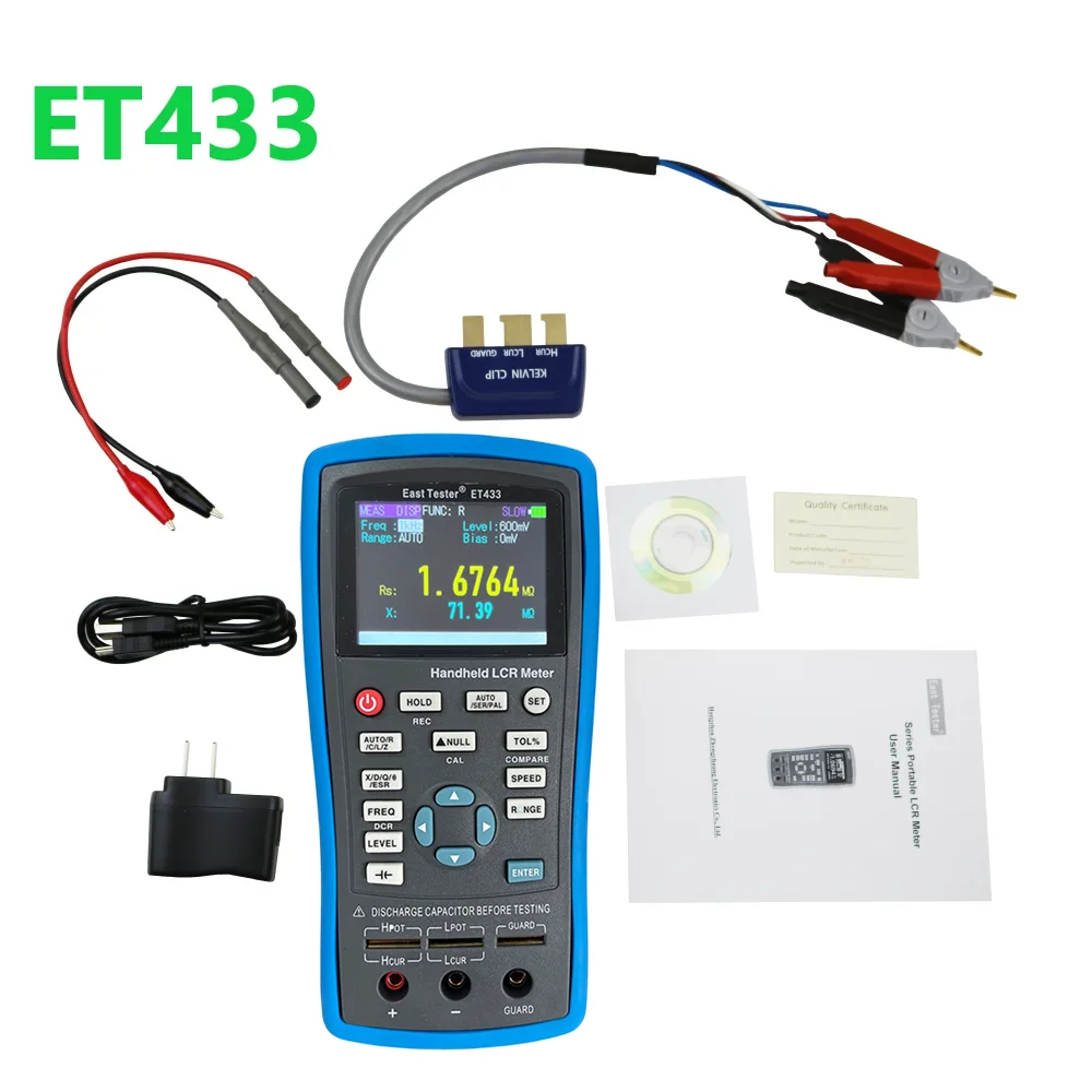 East-Tester-ET433-Handheld-LCR-Digital-Bridge-Capacitance-Inductance ...