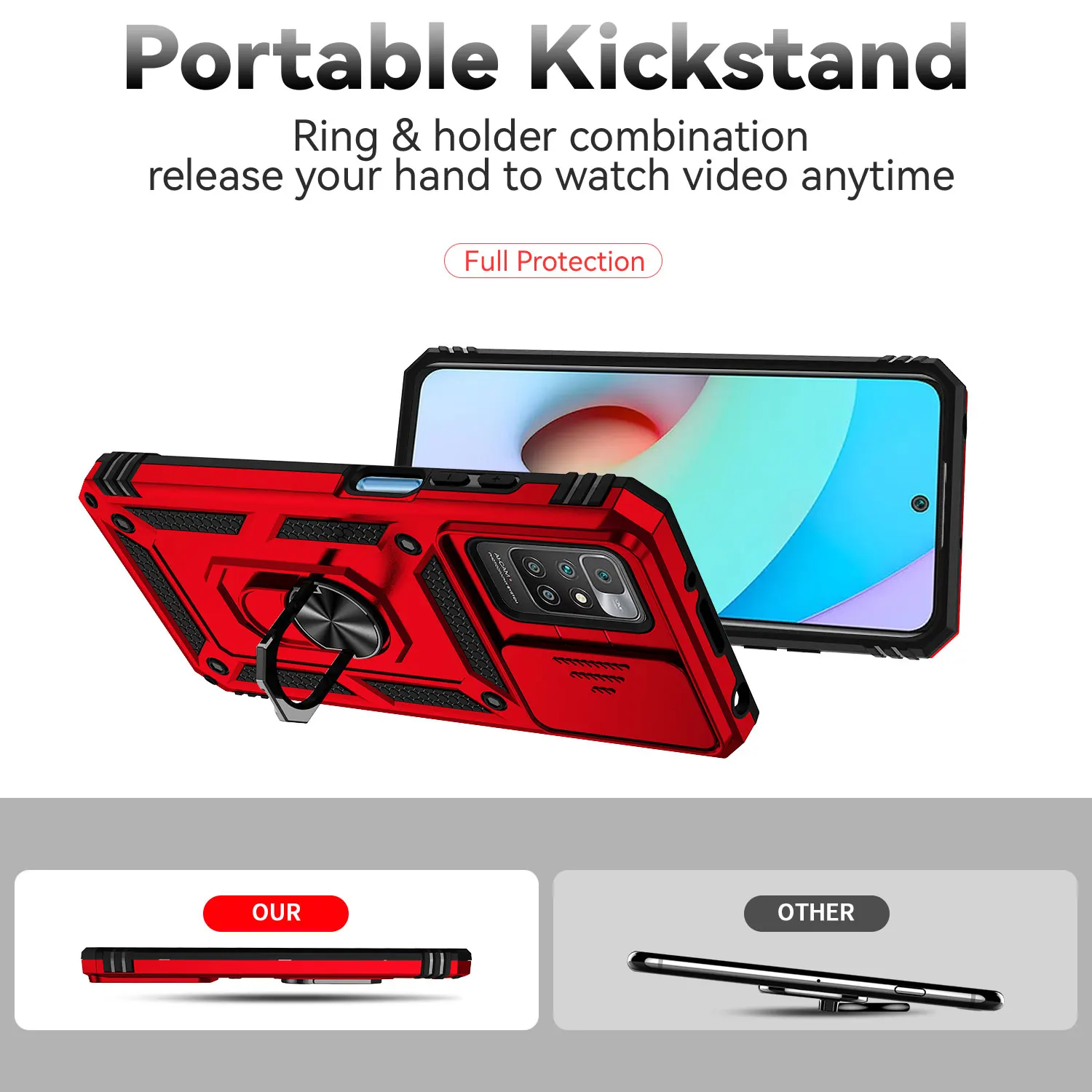 Ring-Stand-Cover-For-Redmi-10-Prime-Anti-fall-Camera-Protection-Phone ...