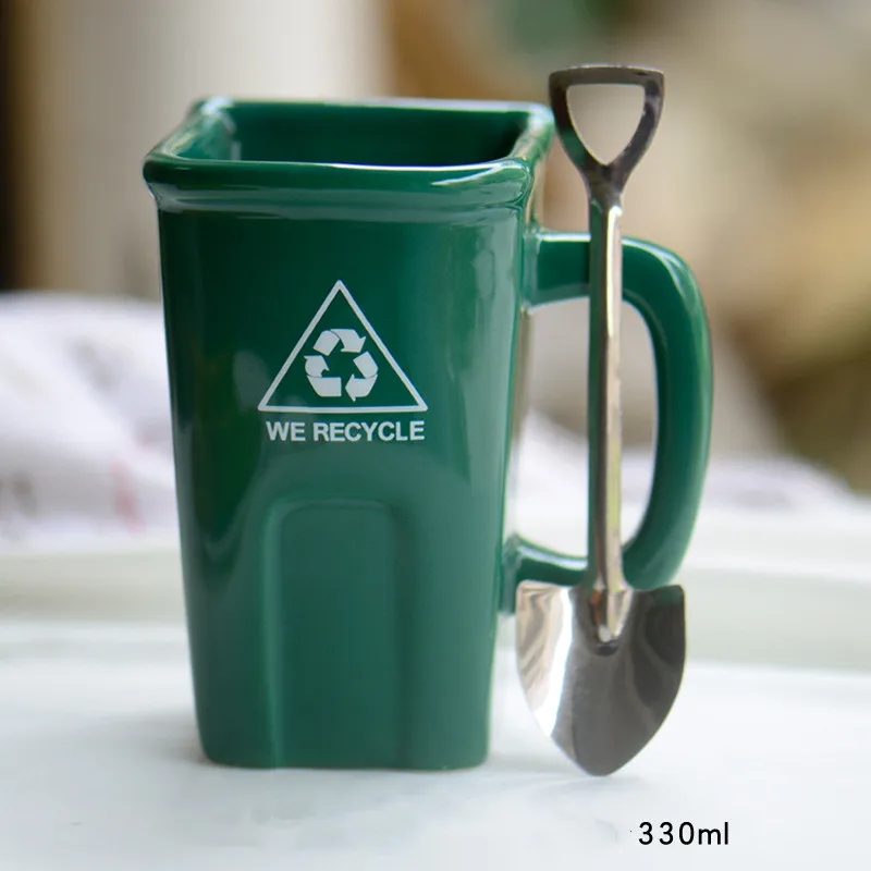 New-Funny-Style-Ceramic-Mug-Trash-Can-Shape-Cup-Creative-Funny-Coffee ...