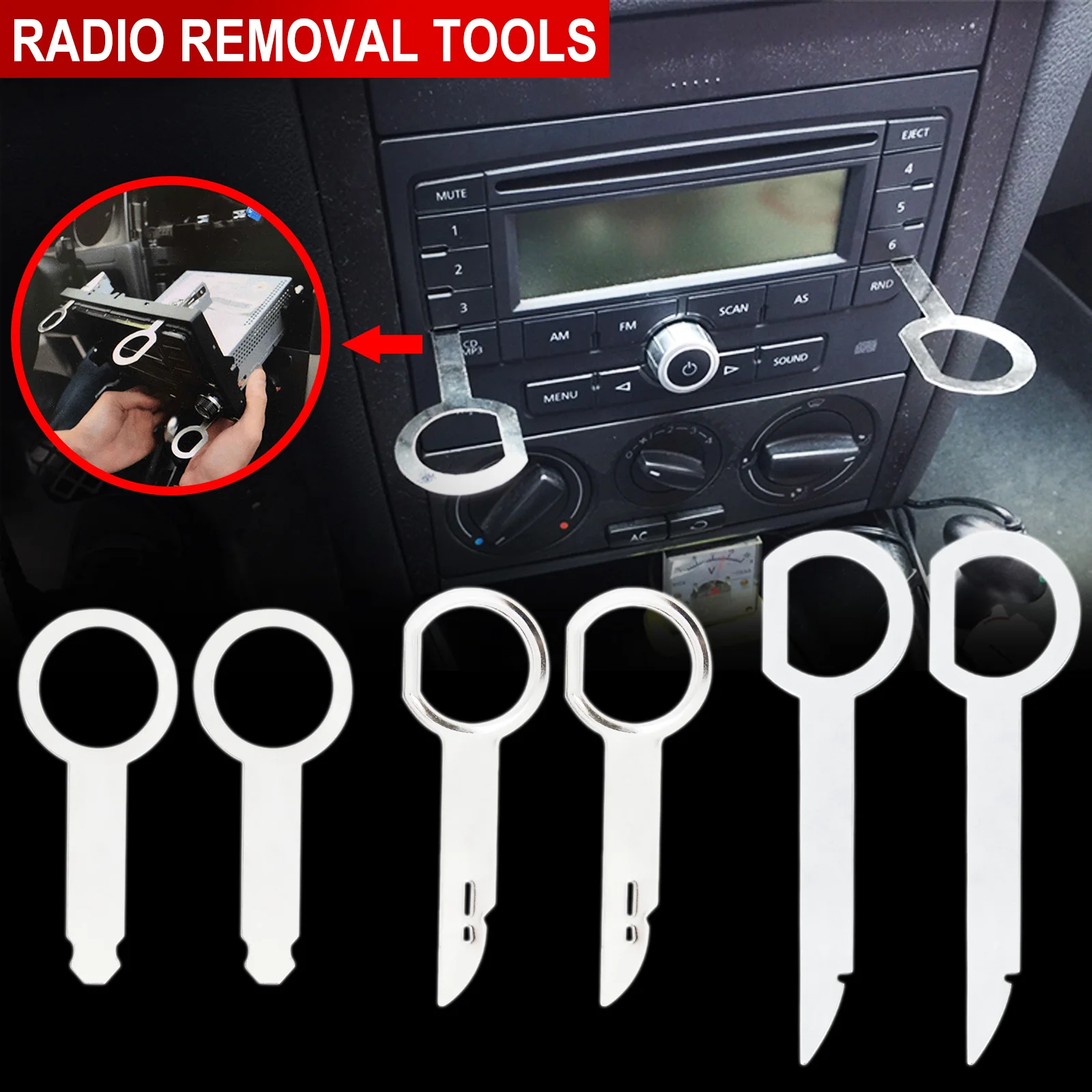 2Pcs-Car-Radio-Removal-Key-Pin-Tool-Stereo-Head-Unit-Audio-Car-Repair ...