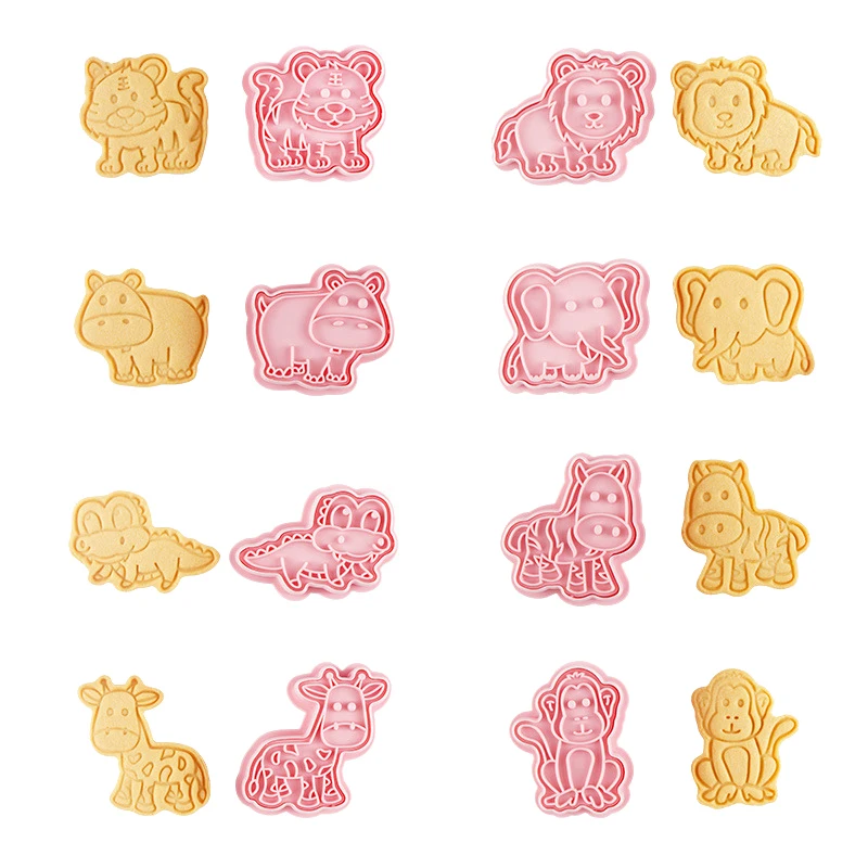 Animal-Cookie-Cutters-For-Kids-Animals-8-PCS-Cookie-Cutters-Set-With ...