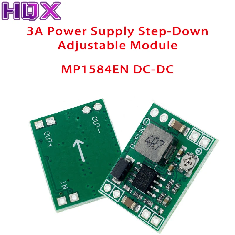 Mp1584en 3a Ultra-Klein Formaat DC-DC Stap Naar Beneden Toevoermodule Instelbare Power Step-Down ...