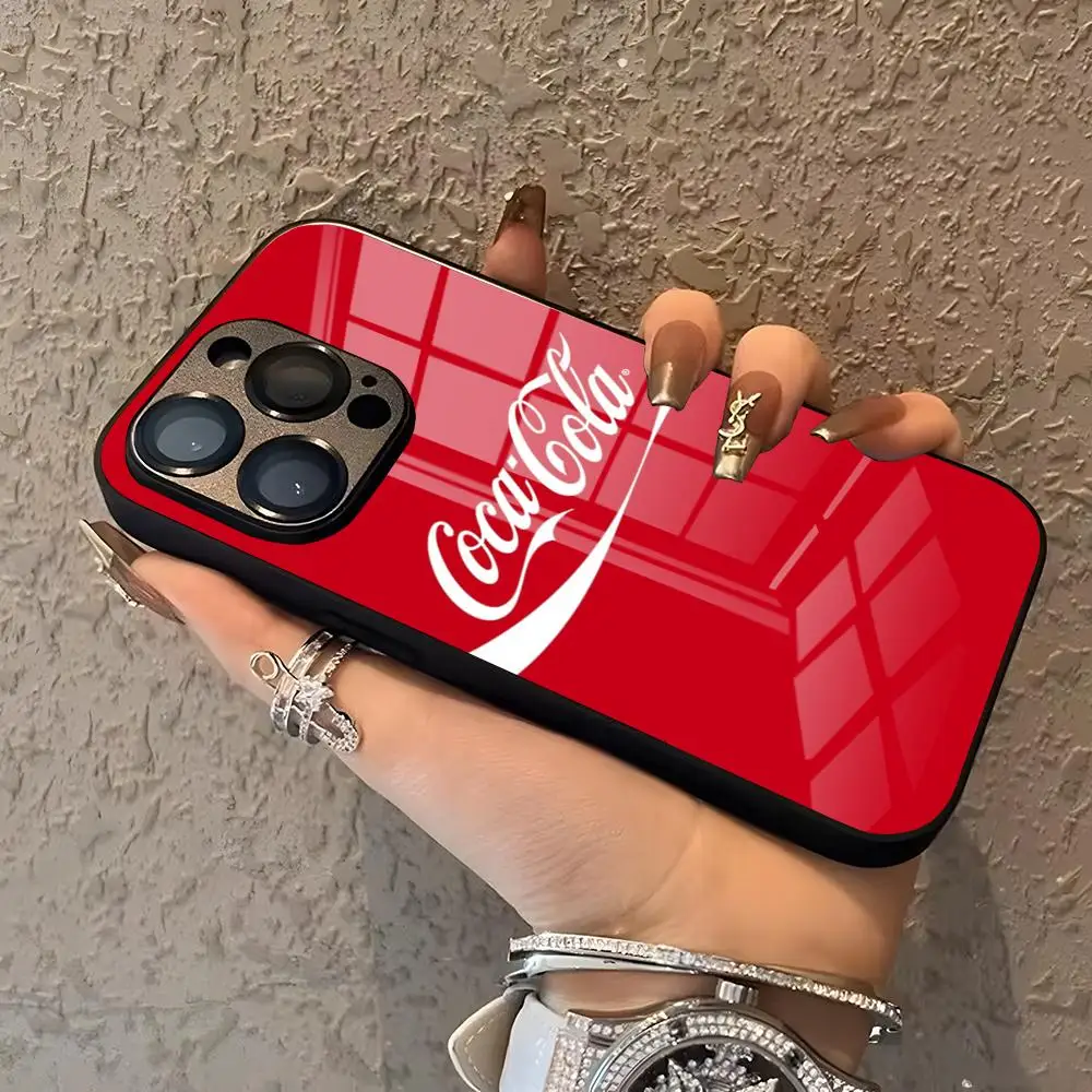 Hot C-Coca Drinks C-Cola Phone Case For IPhone 17 16 15 14 Pro 11 13 12 ...