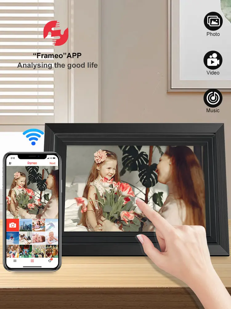 Frameo-10-1-Inch-WiFi-Digital-Picture-Frame-1280-800IPS-HD-Cloud-Smart ...