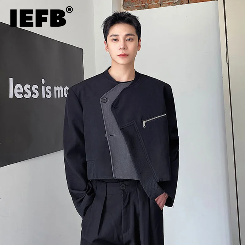 IEFB-Men-Casual-Suit-Coat-Autumn-New-Double-Layer-Color-Matching-Design ...
