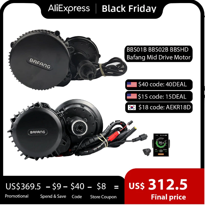 Bafang Motor BBSHD 1000W BBS02B 750W 500W BBS01B 250W Mid Drive Motor ...